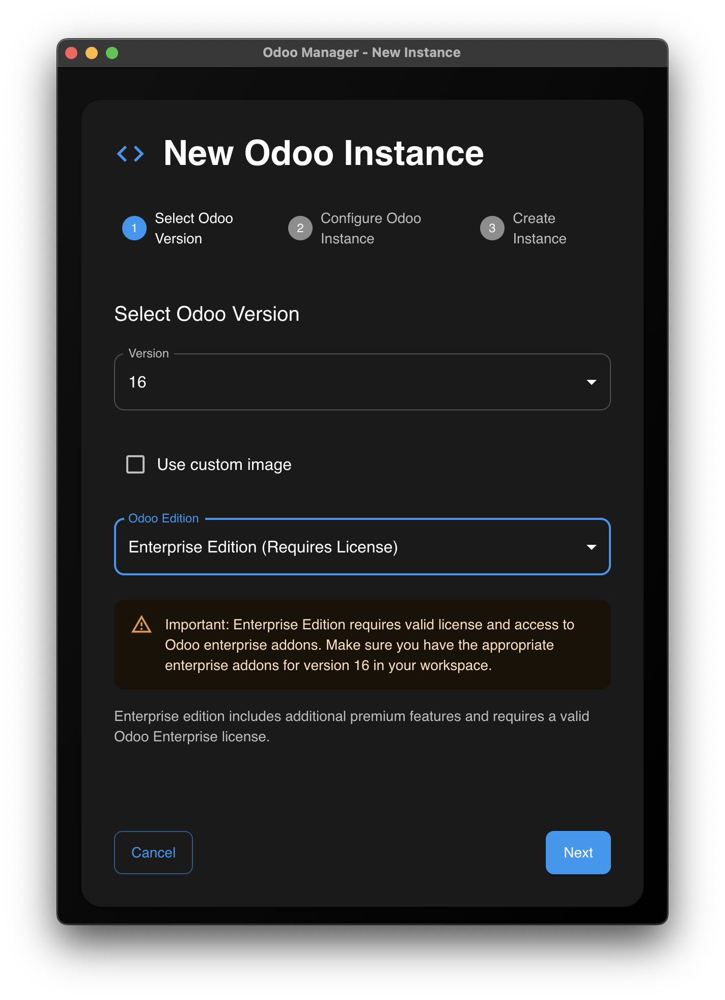 Odoo Manager - Run Multiple Odoo Instances Locally with Ease